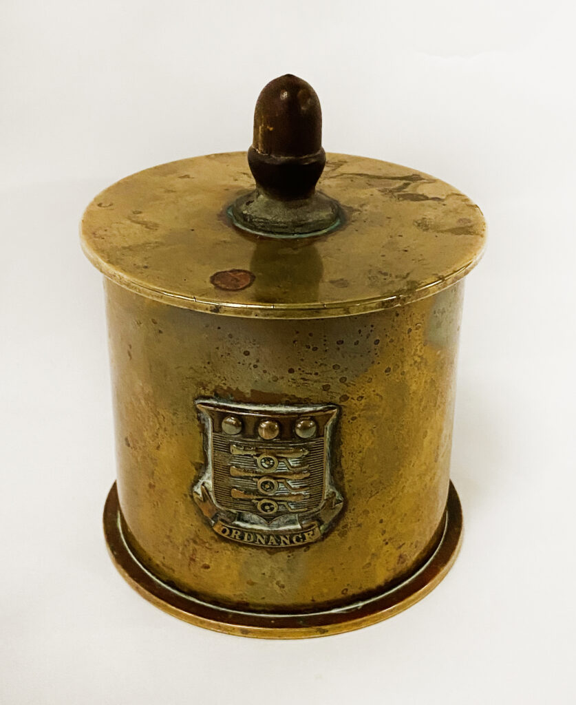 TRENCH ART POT - 12 CMS (H) APPROX - Southgate Auction Rooms