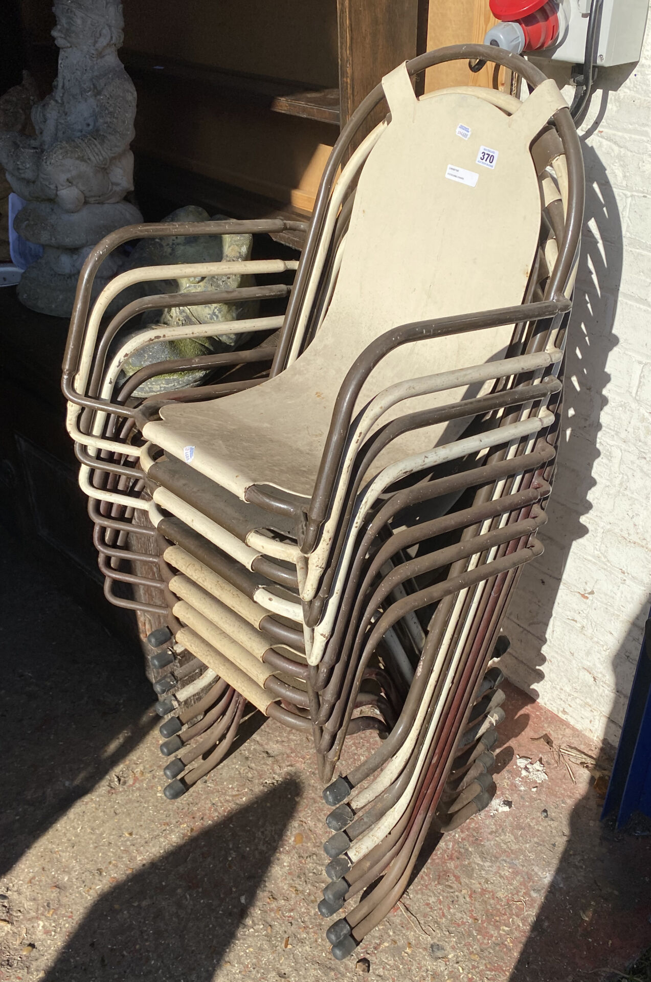 8 STAK-A-BYE SEBEL CHAIRS - Southgate Auction Rooms