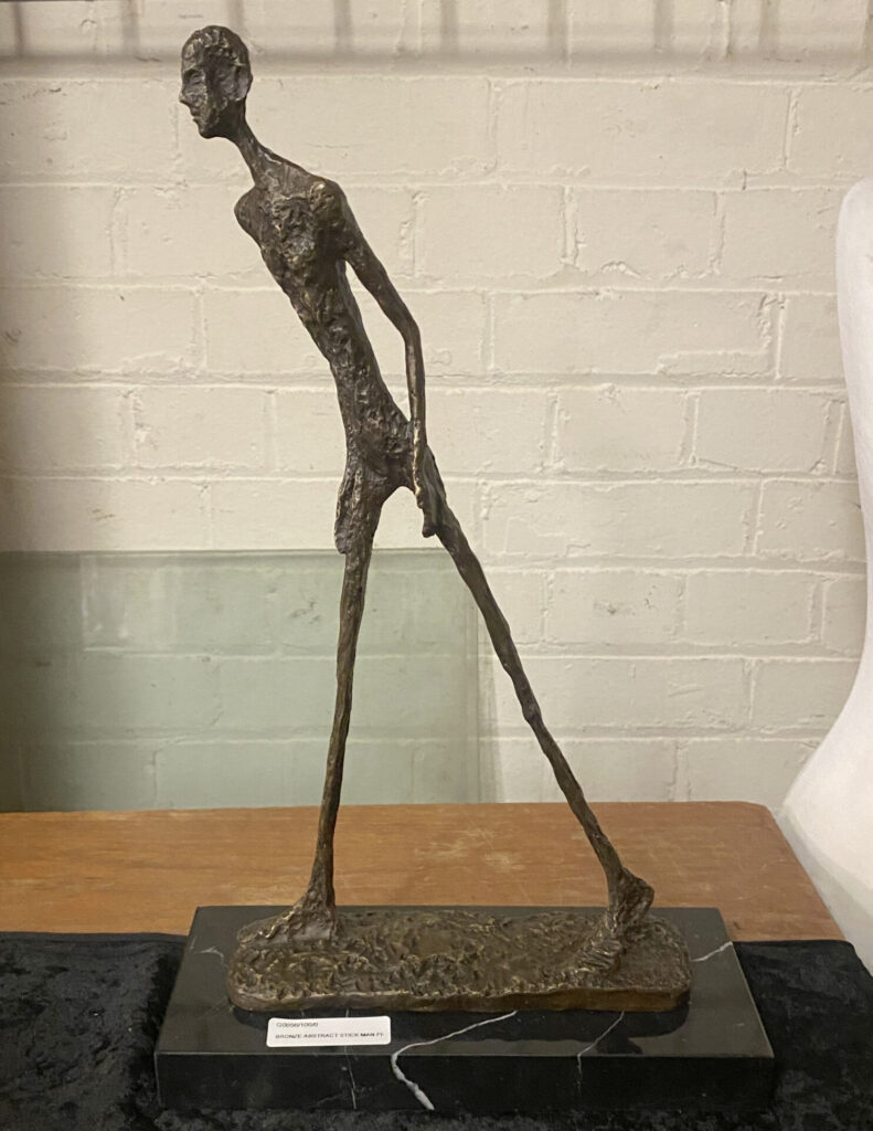 BRONZE ABSTRACT STICK MAN FIGURE - 44.5 CMS (H) APPROX - Southgate ...