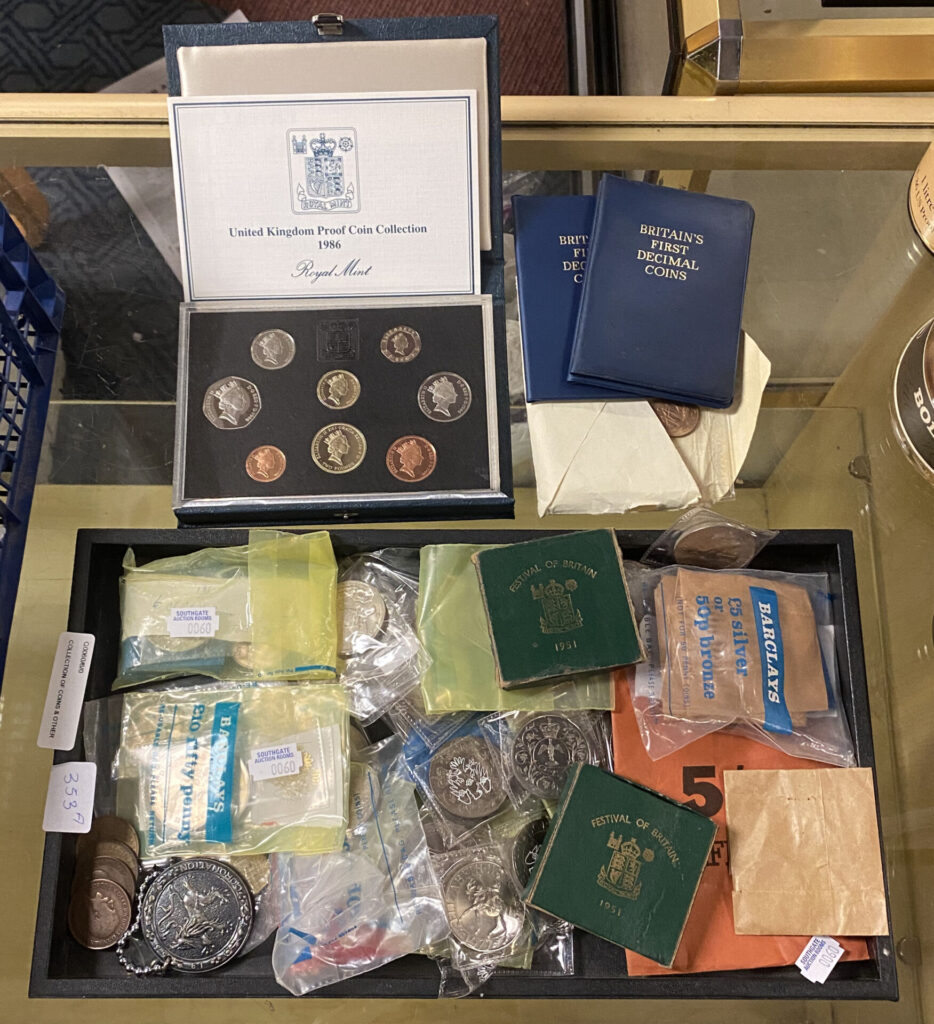 COLLECTION OF COINS & OTHER - Southgate Auction Rooms