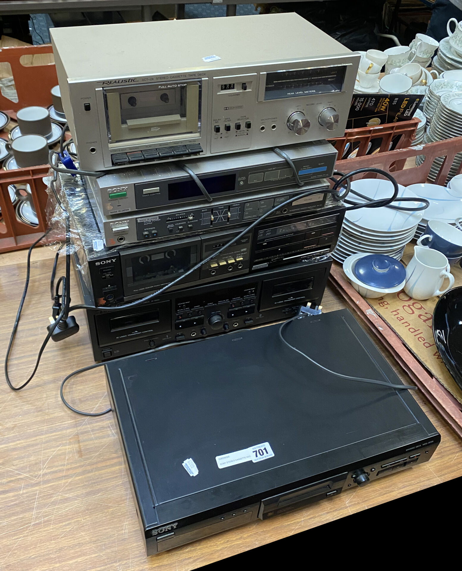 SONY STEREO CASSETTE DECK /TEAC CASSETTE DECK /REALISTIC CASSETTE DESK ...