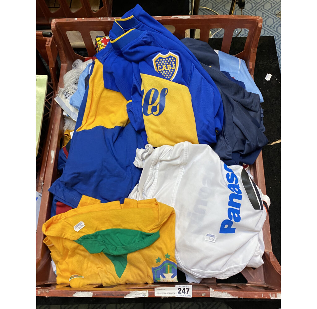 COLLECTION OF FOOTBALL SHIRTS - Southgate Auction Rooms