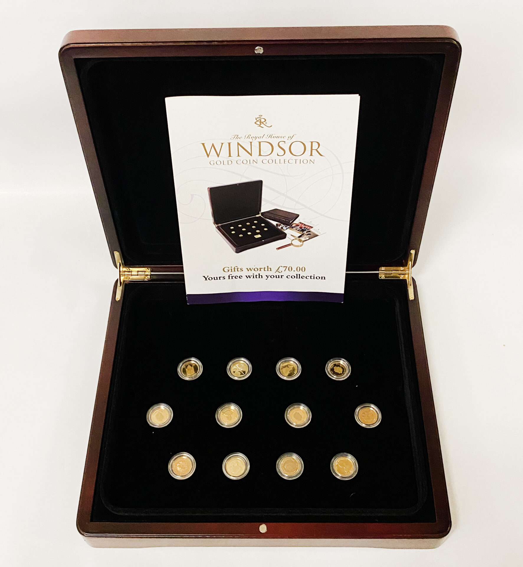 CASED WINDSOR GOLD COIN COLLECTION (AS FOUND) NO INGOT - Southgate ...