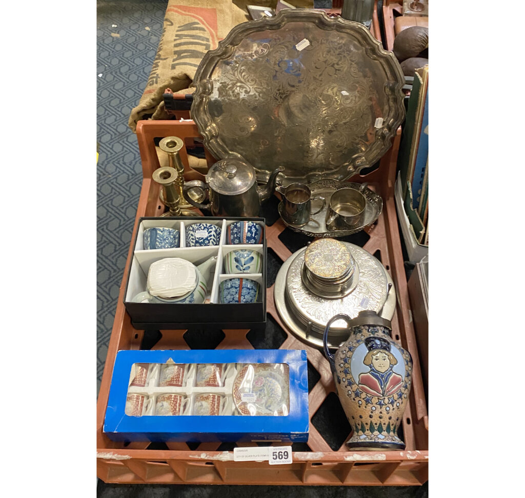 QTY OF SILVER PLATE ITEMS & SOME CHINA - Southgate Auction Rooms
