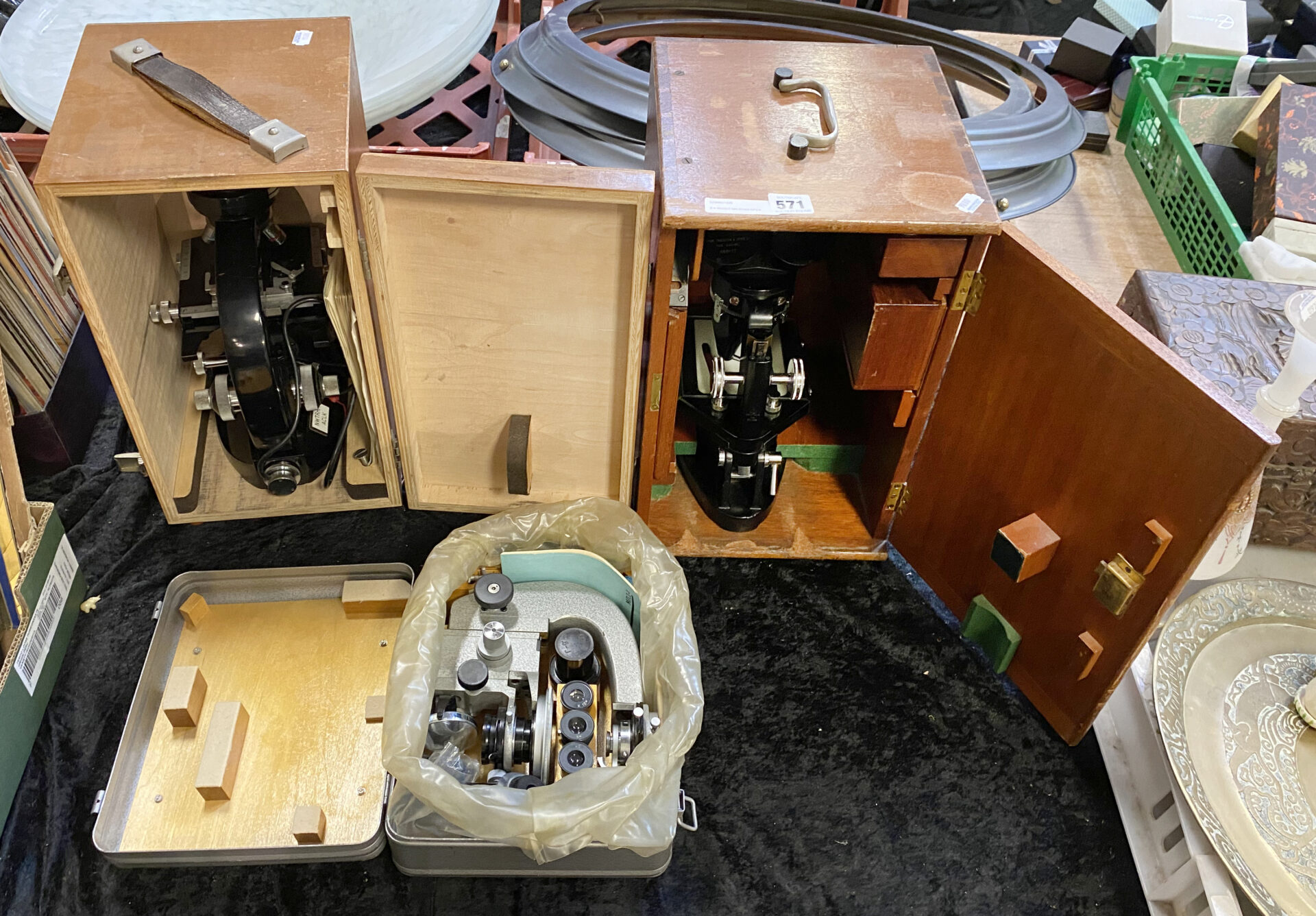 3 X BOXED MICROSCOPES - Southgate Auction Rooms