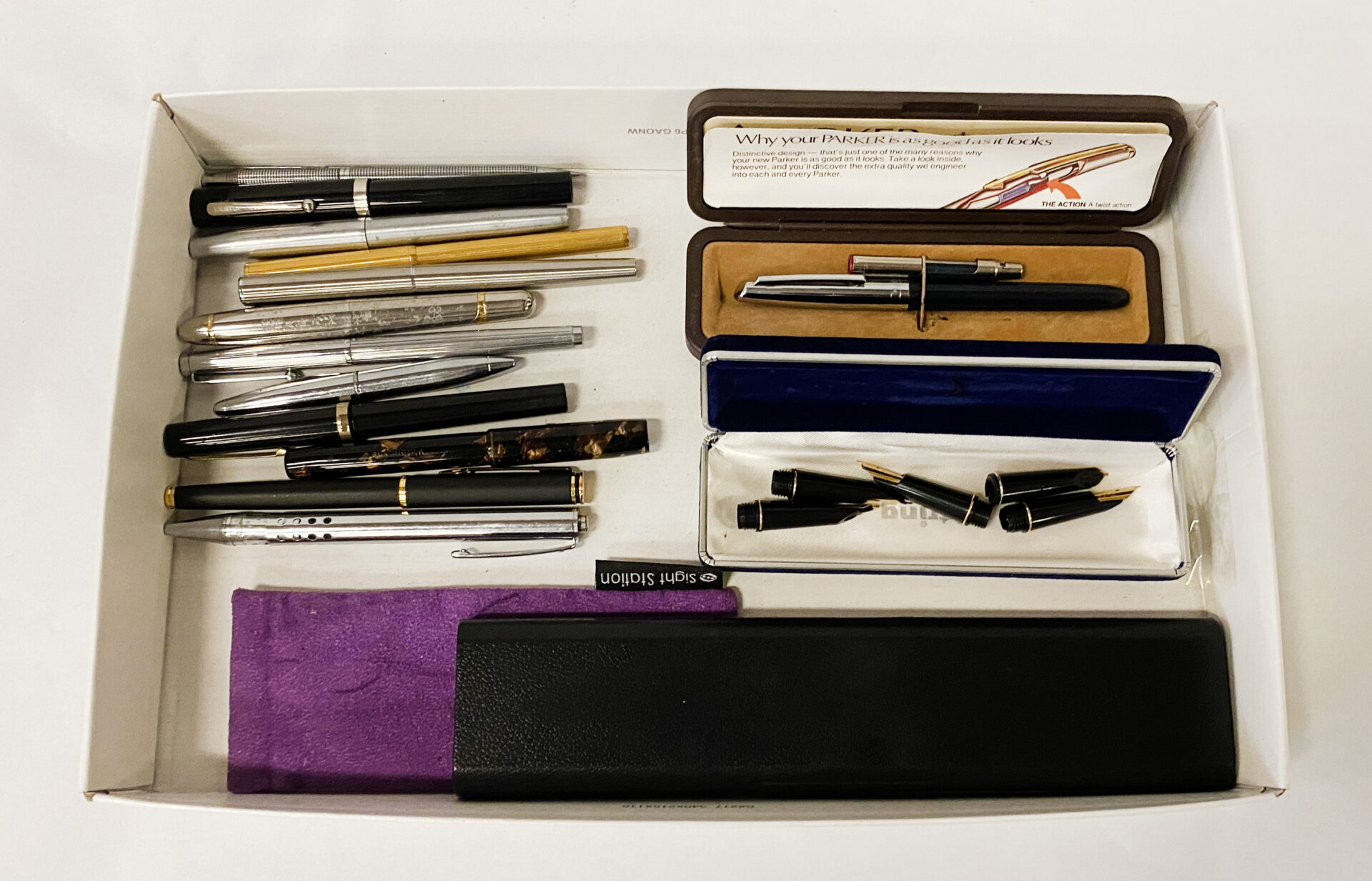 COLLECTION OF PENS INCL. EARLY WATERMANS - Southgate Auction Rooms