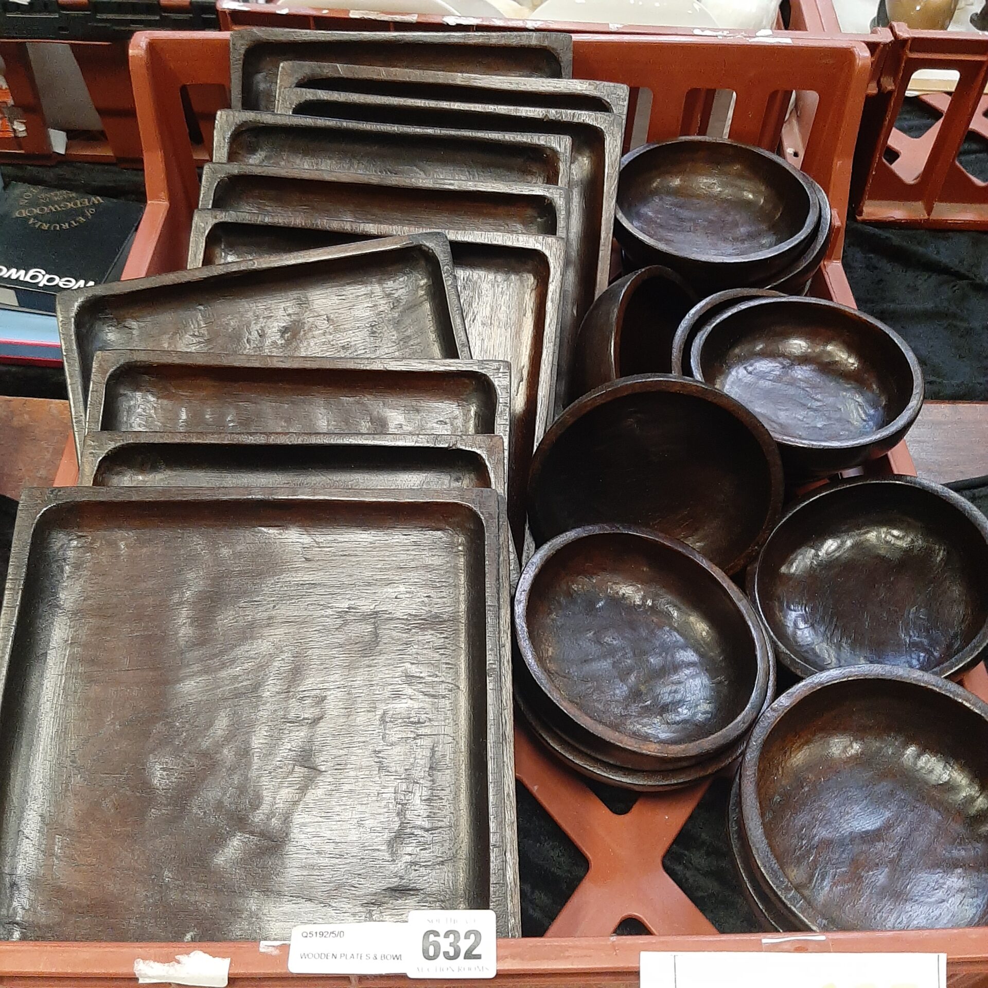 WOODEN PLATES & BOWL BY JAMAICIAN ARTIST LESTER CLARKE - Southgate ...
