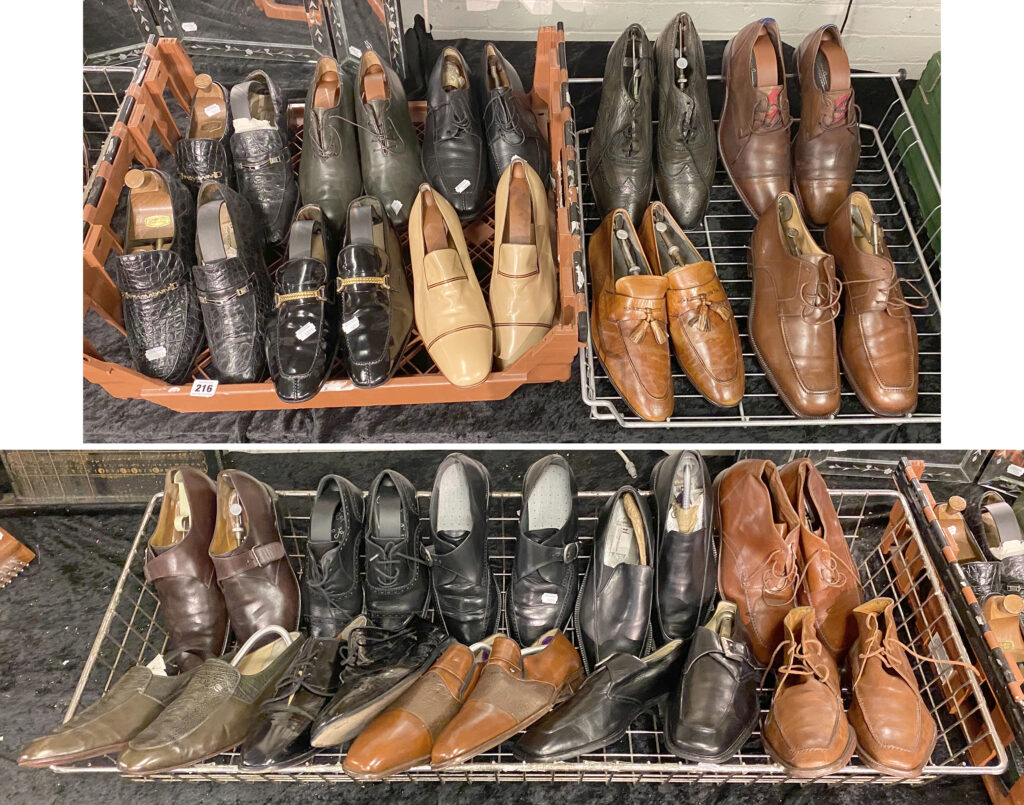 LARGE COLLECTION OF MENS SHOES (20 PAIRS TOTAL) INCL. VAN BOMMEL, GUCCI ...