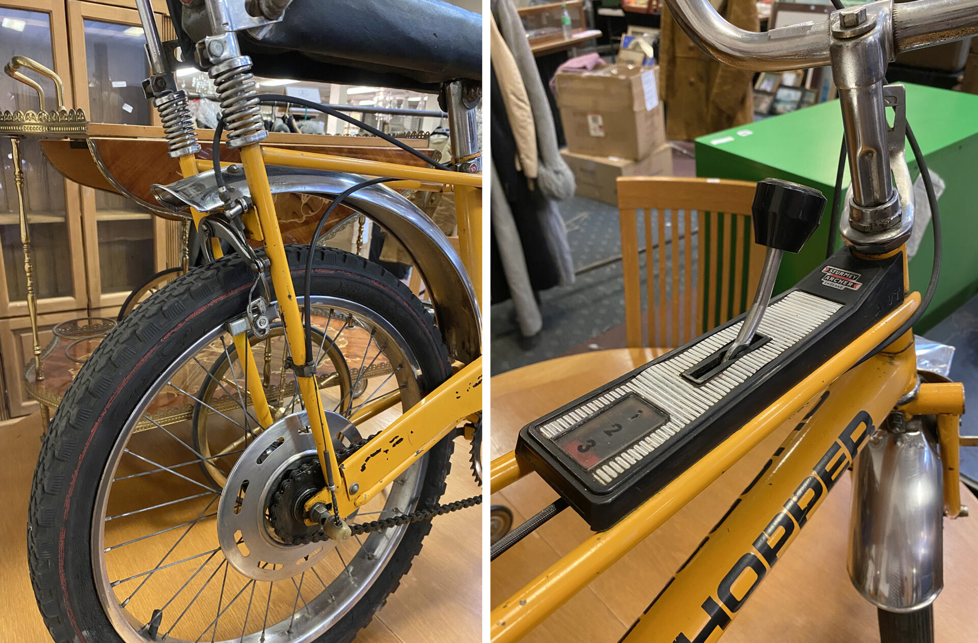 YELLOW MK2 RALEIGH CHOPPER BIKE - Southgate Auction Rooms