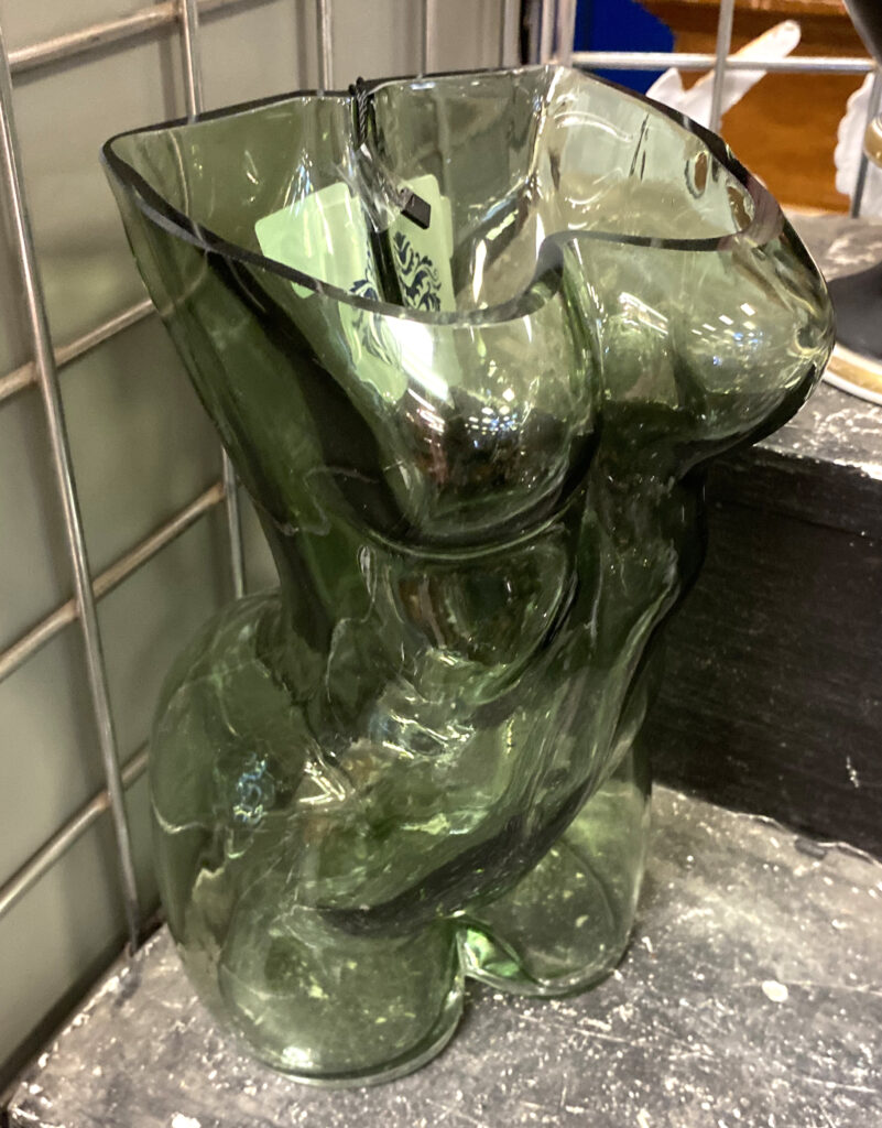 GLASS TORSO VASE - Southgate Auction Rooms