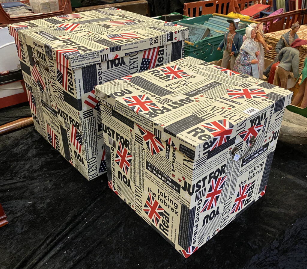 2 STORAGE BOXES - Southgate Auction Rooms