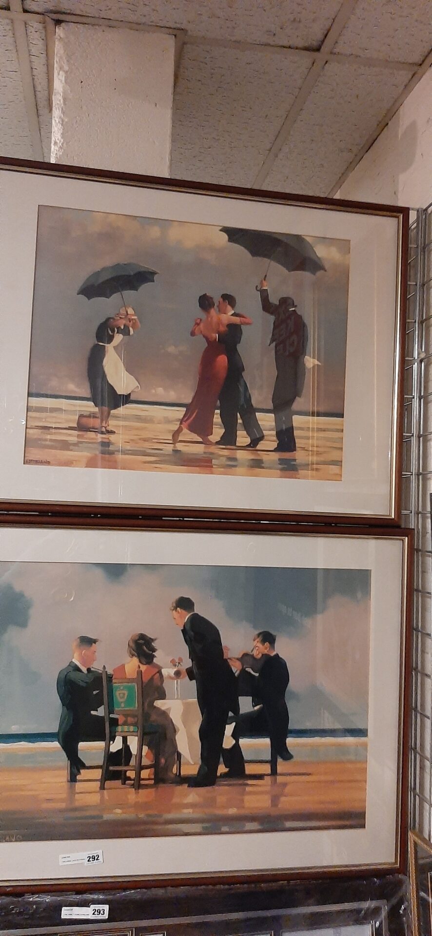 TWO LARGE JACK VETTRIANO PRINTS - Southgate Auction Rooms