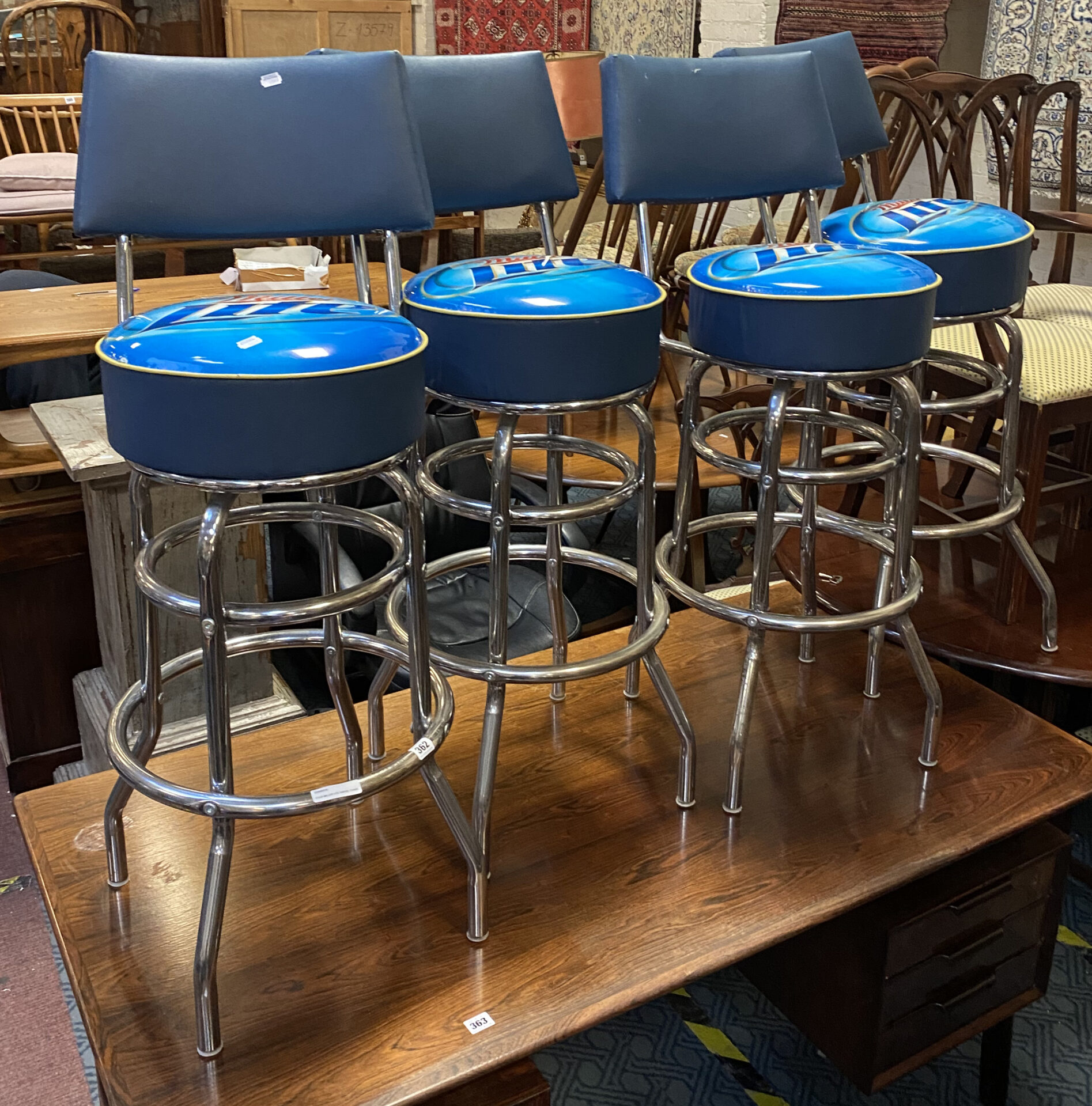 FOUR MILLER LITE SWIVEL CHAIRS - A/F - Southgate Auction Rooms