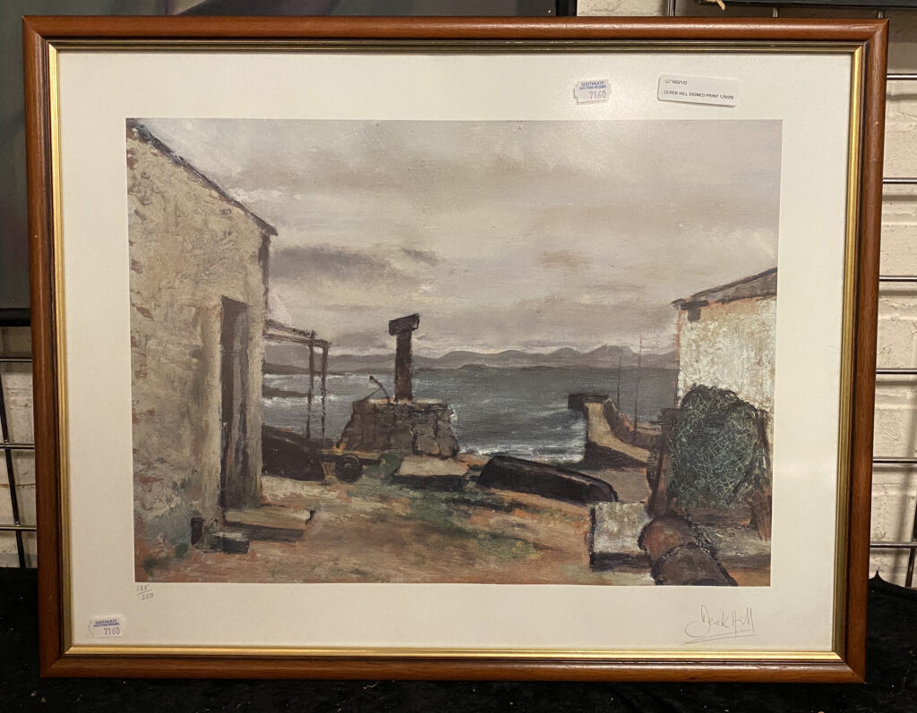 DEREK HILL SIGNED PRINT 125/250 THE TAU CROSS TORY ISLAND 45CMS X 32CMS ...