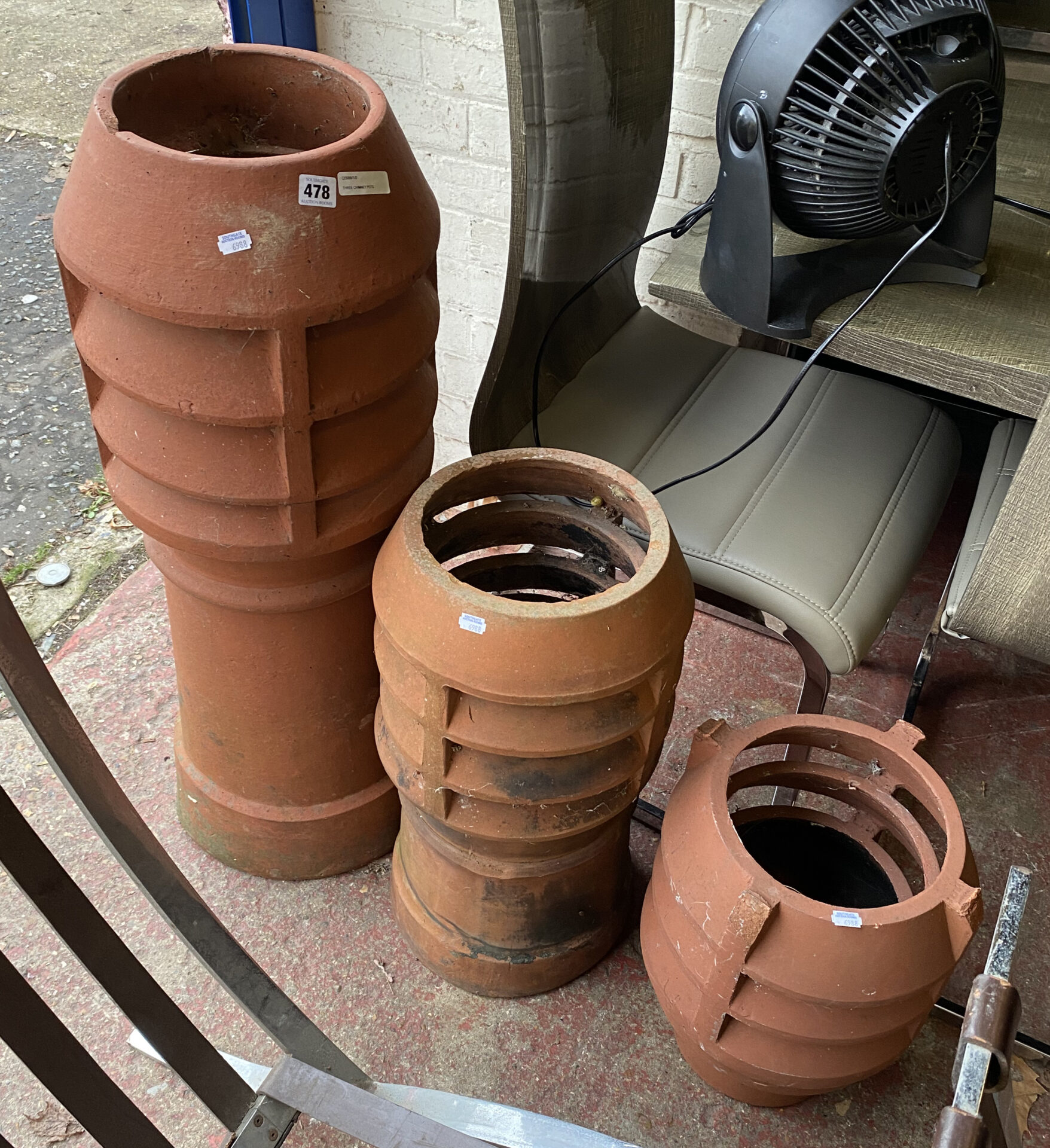 THREE CHIMNEY POTS - Southgate Auction Rooms