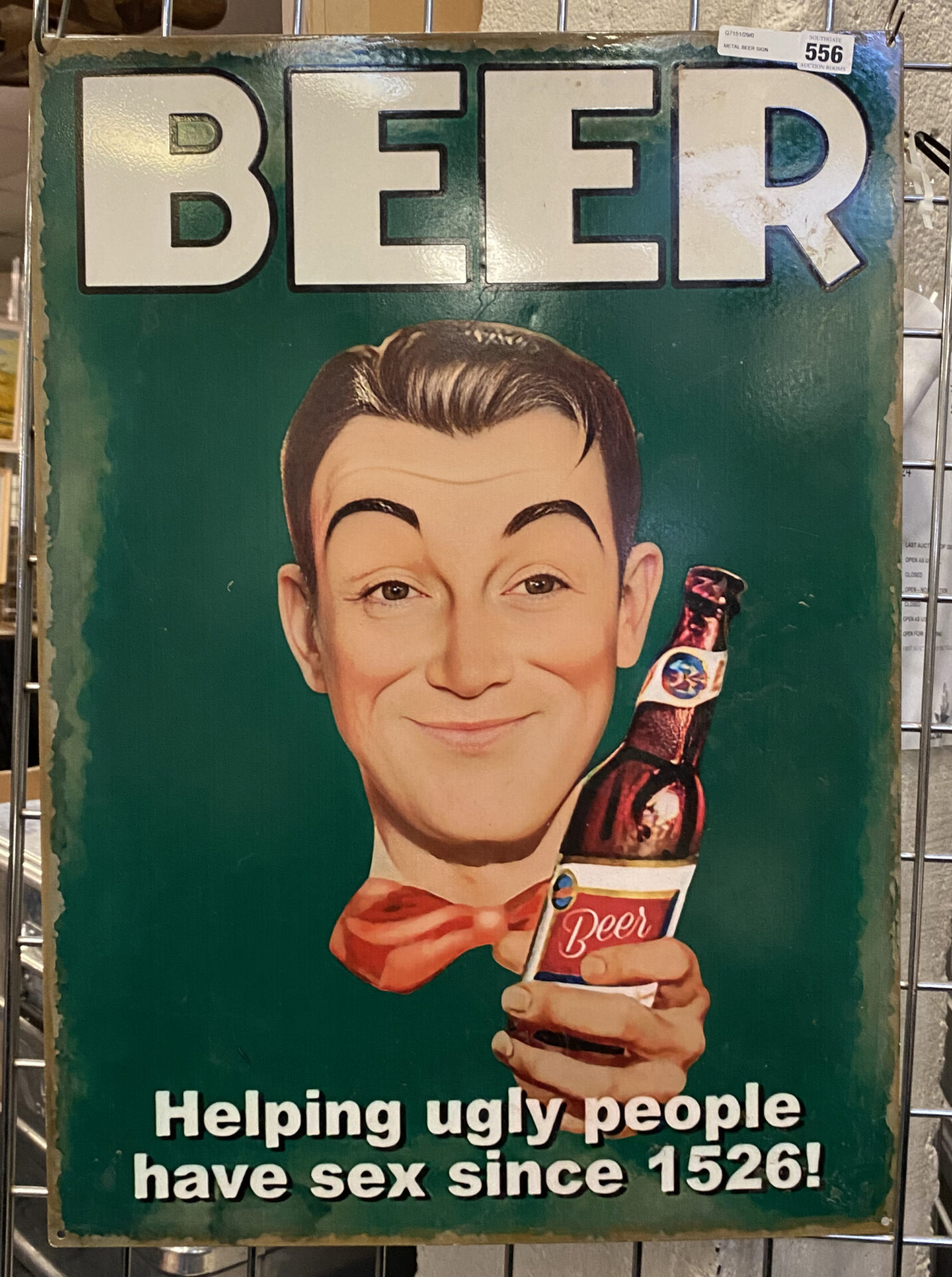 METAL BEER SIGN - Southgate Auction Rooms