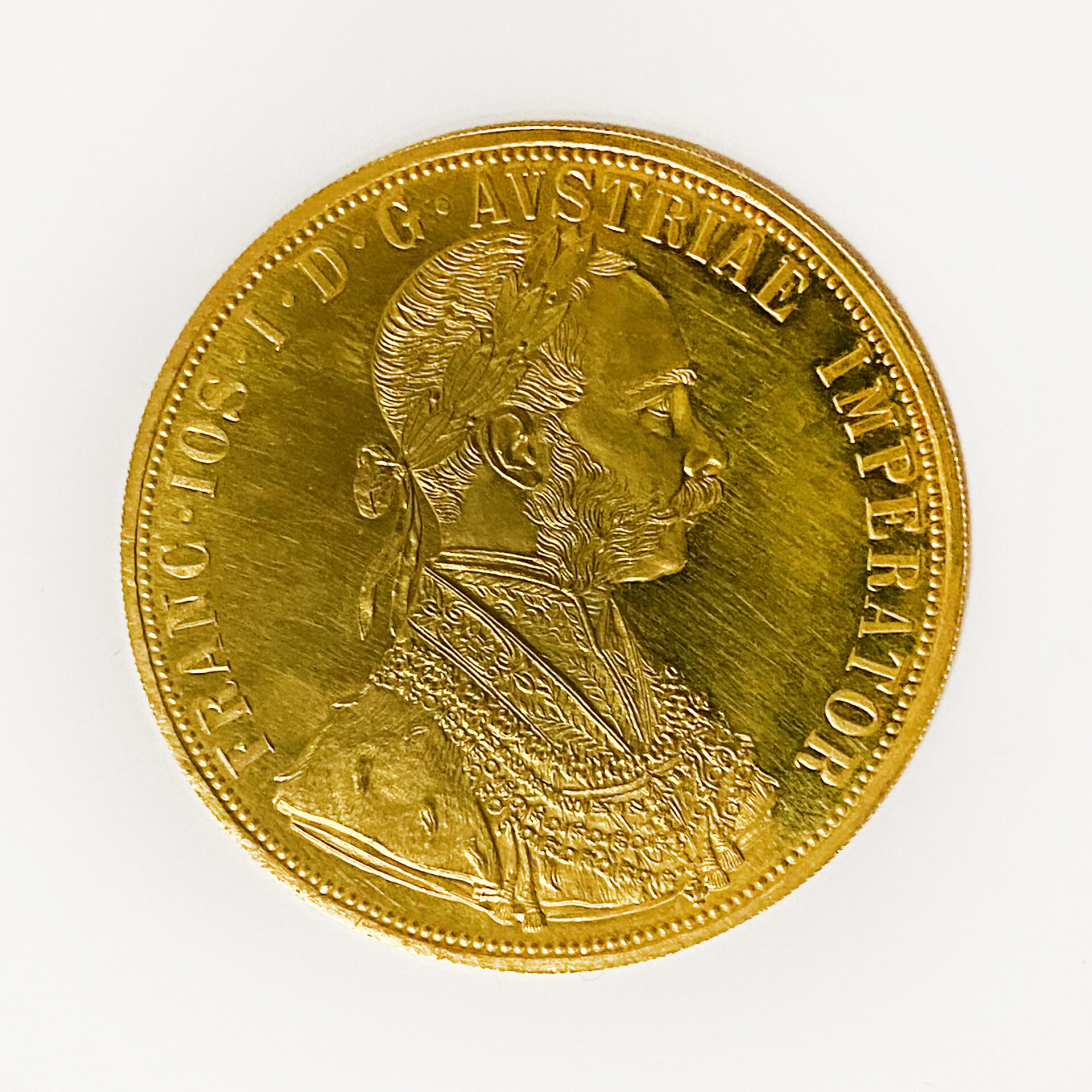 AUSTRIAN 4 DUCAT GOLD COIN - APPROX 14 GRAMS - Southgate Auction Rooms