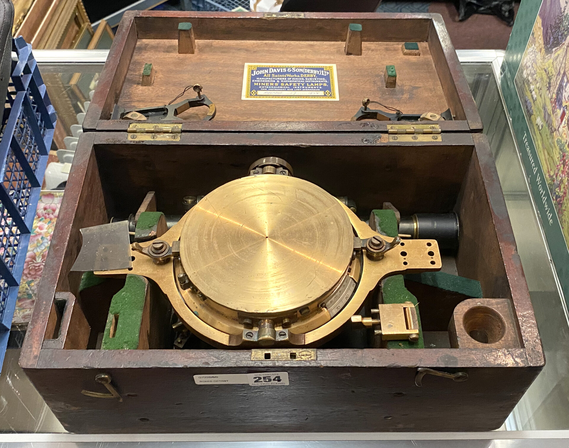 JOHN DAVIS MINERS COMPASS - BOXED - Southgate Auction Rooms