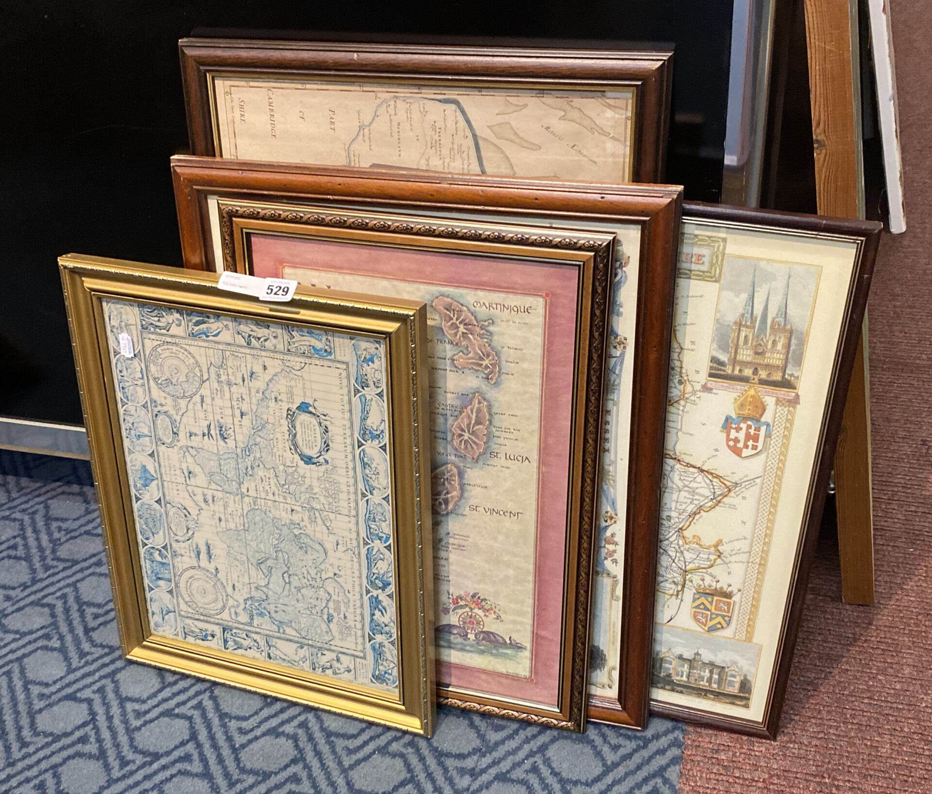 FIVE EARLY MAPS - Southgate Auction Rooms